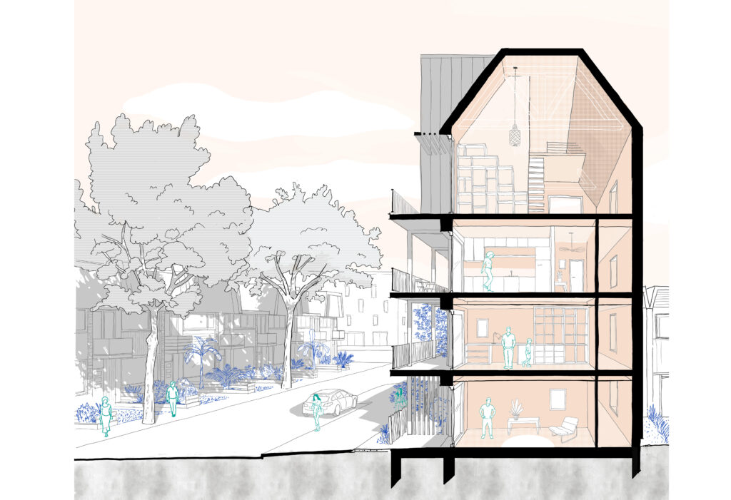 Coupe perspective - Marion Laplane - ML Illustrations